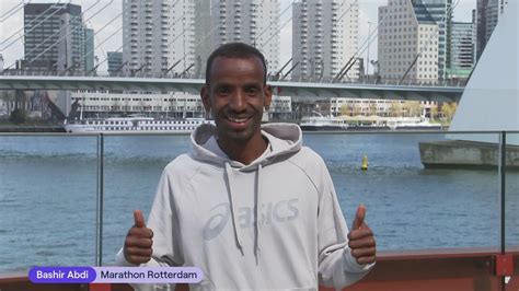 Bashir Abdi En Koen Naert Lopen Zondag Marathon Van Rotterdam Sporza