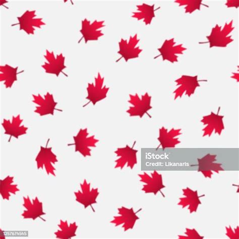 떨어지는 빨간 단풍 나무 잎 매끄러운 패턴 캐나다의 날 7월 1일 기념 개념 비행 가을 단풍 1에 대한 스톡 벡터 아트 및 기타 이미지 Istock