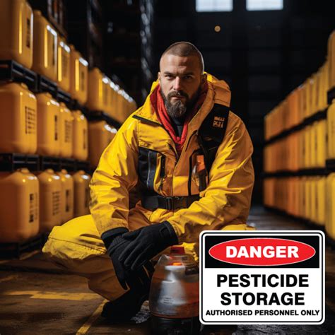 Pesticide Storage Safety Signage