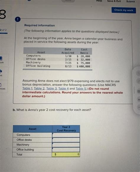 Solved 10 Homework Help Save And Exit Submit Check My Work