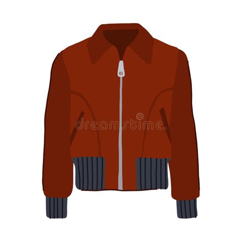 Edgy Leather Jacket Female Cartoon Vector Illustration Stock Vector