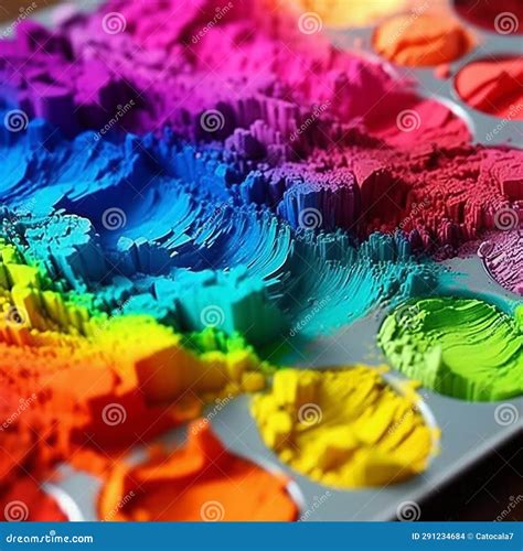 Rainbow Color Palette Bright Color Transition Beautiful Art