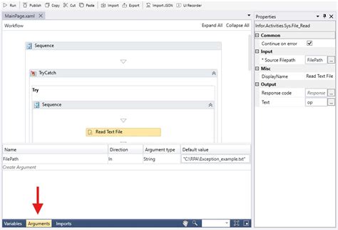 How To Create An Rpa Flow To Understand Throw And Rethrow Infor Developer Portal