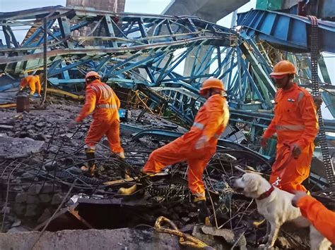 At Least 20 Die After Crane Collapses At India Highway Construction