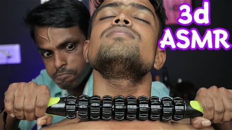 Asmr Massage Therapy With Deep Pressure Head Neck Shoulder Massage With Cracking Sadhan
