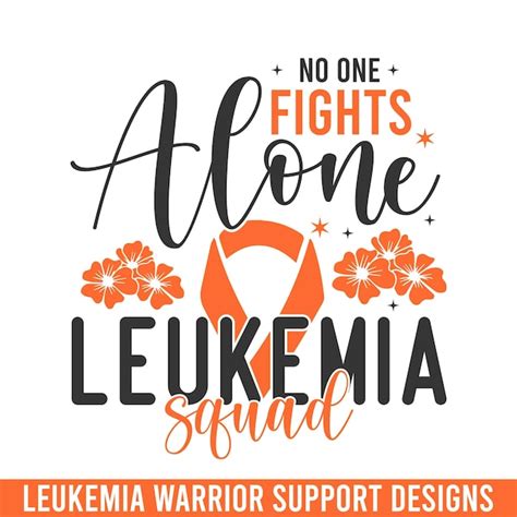 Premium Vector Leukemia Support Squad Leukemia Awareness Support