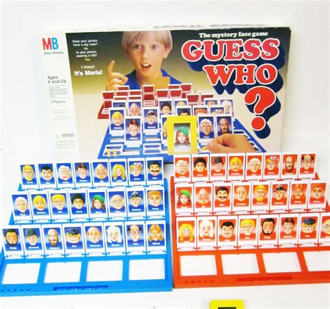 Vintage Guess Who Board Game Milton Bradley Complete 1987 80s Etsy