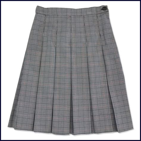 Vicki Marsha Uniforms Stitched Down Box Pleat Skirt With Elastic Back Waistband 8th Grade