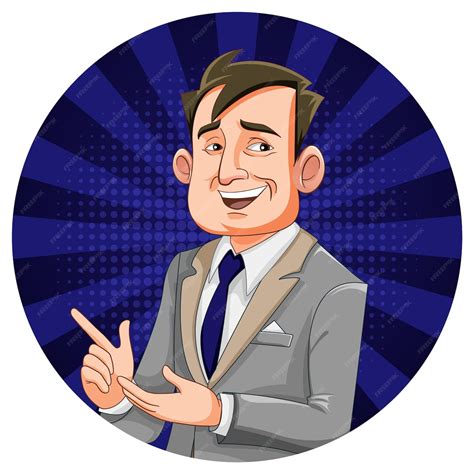 Free Vector Business Man Cartoon Character