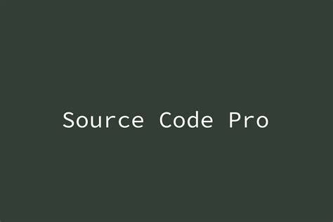 Source Code Pro Fonts Shmonts