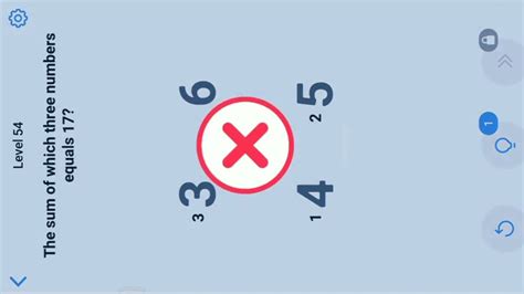 Easy Game Level 54 The Sum Of Which Three Numbers Equals 17 YouTube