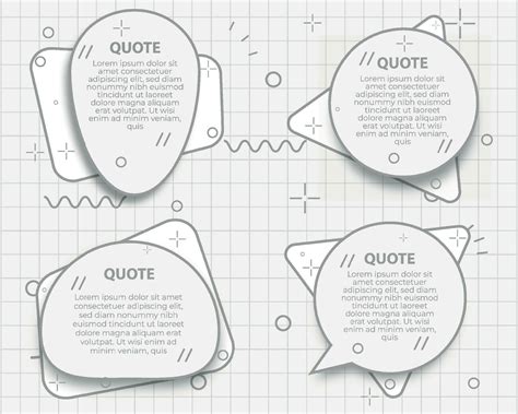 Set Of Quote Bubbles Template In A Flat Design 25376706 Vector Art At