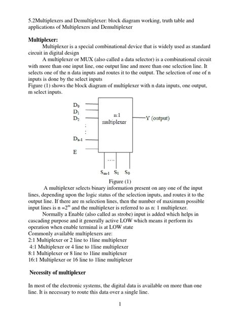 5 2 multiplexers and demultiplexer pdf electronic design