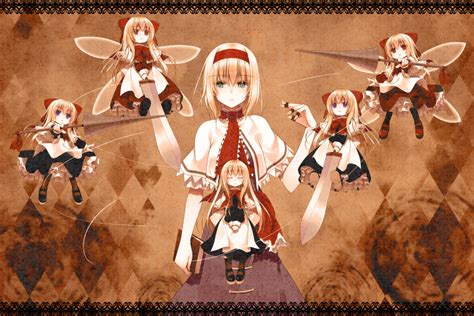 Safebooru 1girl Alice Margatroid Apron Blonde Hair Book Bow Brown