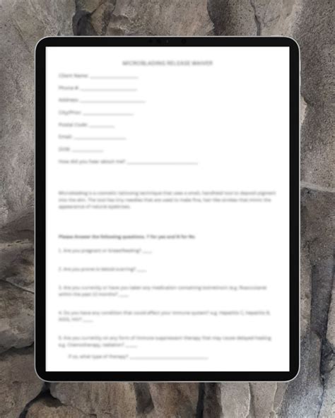 Microblading Consent Form — Rooted Reflections