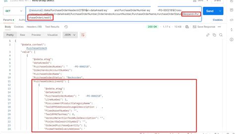 Dynamics World How To Fetch Header And Line Information In A Single D365 Odata Get Url