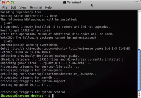 Guake A Cool Drop Down Terminal For Linux Mint I Have A Pc