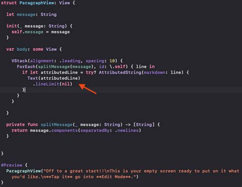 Linelimit Argh Rswiftui