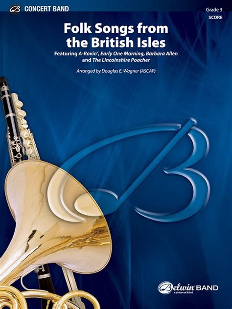Folk Songs From The British Isles Concert Band Conductor Score Sheet