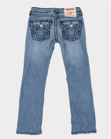 Y2k 00s True Religion Low Rise Skinny Medium Wash Jeans W28 Rokit