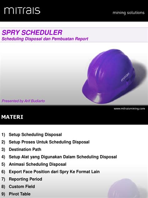 Spry Destination Scheduling And Reportingr3 Pdf Komputer