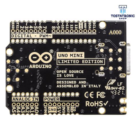 arduino uno mini limited edition tostatronic