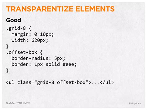 Modular Html Css Workshop Ppt