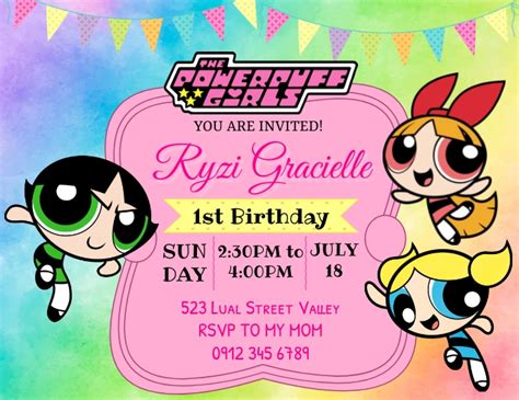 The Powerpuff Girls Template Postermywall