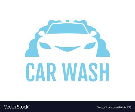 Car Wash Logo Design Layout Corporate Royalty Free Vector