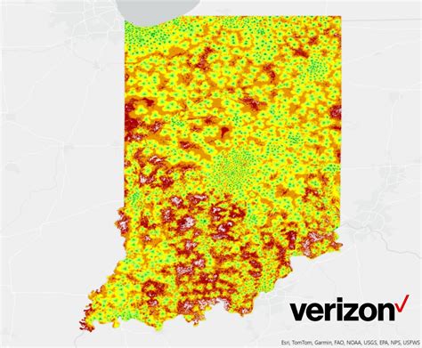 4g Lte Coverage Atandt T Mobile And Verizon — Indiana R Cellmapper