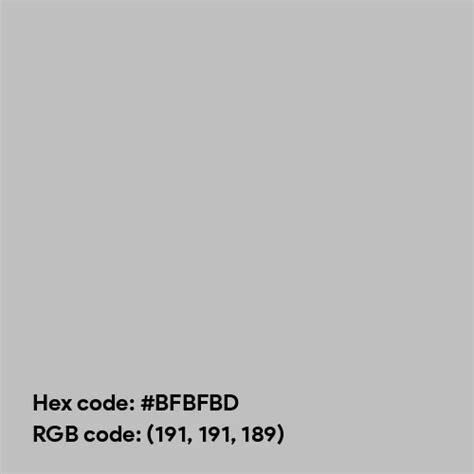 Bfbfbd Color Name Is Gray X11