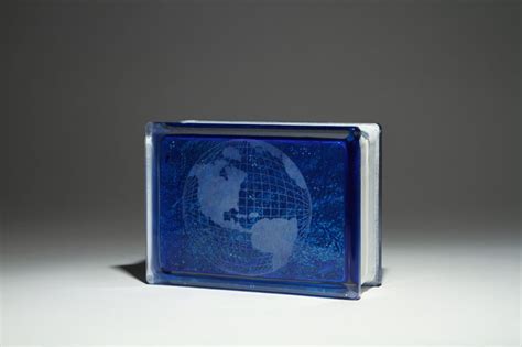 Laser Etched Glass Block Windows Or Shower Walls