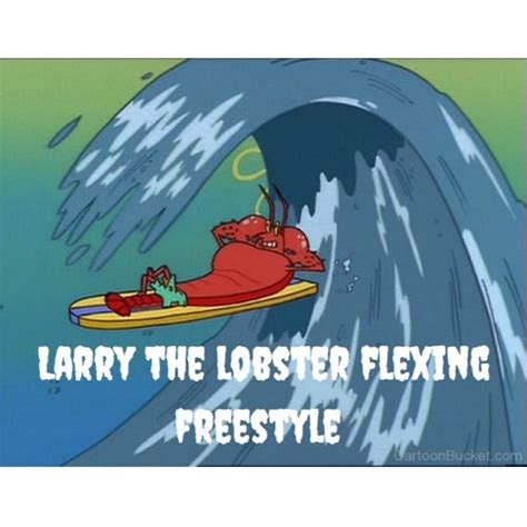 Larry The Lobster Flexing
