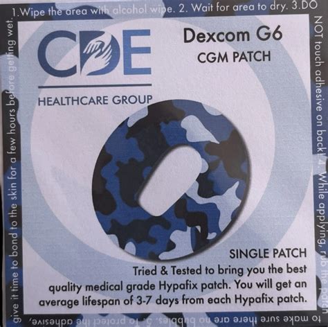 Cgm Patch Dexcom G6 Single Camo Blue Cde Online