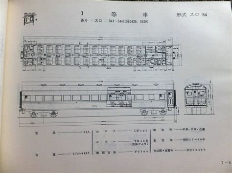 Yahooオークション 『客車形式図』1966年 日本国有鉄道 臨時車