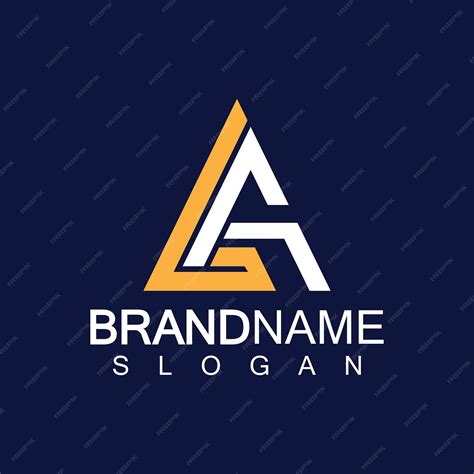 Premium Vector Creative Letter La Triangle Shape Monogram Logo
