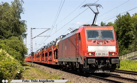 Lokomotiven der Deutschen Bahn auf der Ratinger Westbahn Baureihe 186