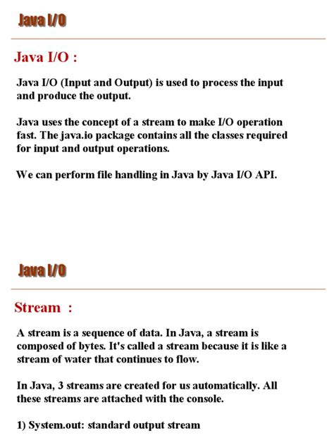 java input output pdf input output class computer programming