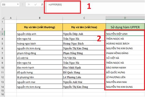 Cách Viết Hoa Chữ Cái đầu Trong Excel Cực Kỳ đơn Giản