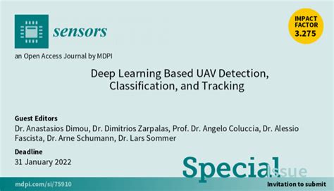 Dr Zarpalas And Dr Dimou Are Guest Editors Of The Sensors Special Issue Deep Learning Based
