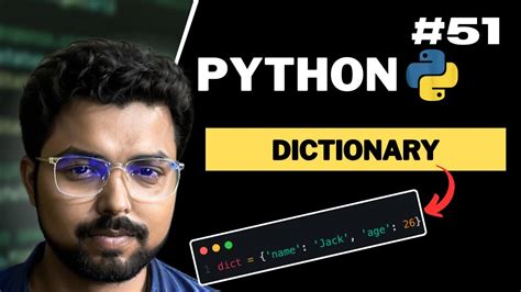 51 Dictionary In Python Python For Beginners In Hindi Full Course Youtube