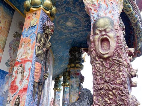 Creepy Columns At The Elephant Temple Stock Image Image Of Blue