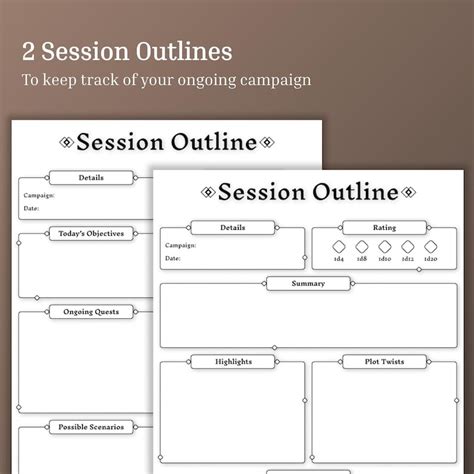 Dnd Planner Dnd Printable Dnd Tracker Dm Planner Dm Notebook D And