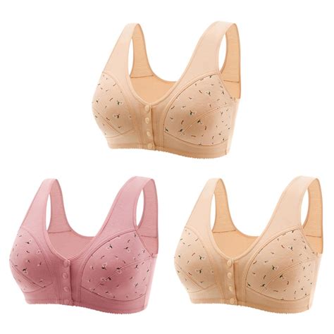 Scsalgin Daisy Bras For Older Women 2024 Comfy Convenient Front Closure