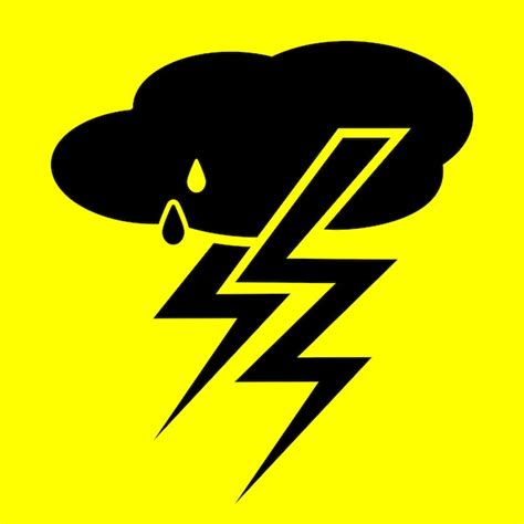 Symbole Orage Vecteur Premium