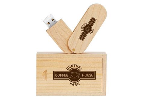 Hout Twister Usb Stick En Hout Doos Met Logo Vanaf 5 Stuks
