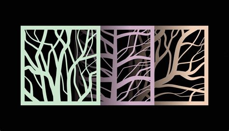Tree Texture Form Laser Cut Cnc Design Template Pattern 19607977