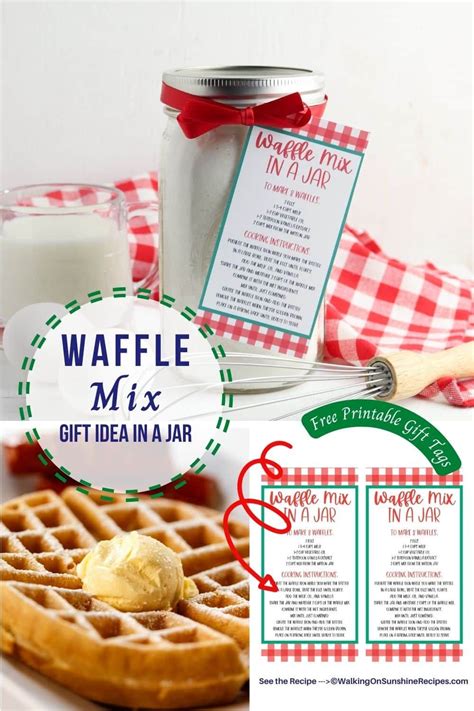 Christmas Waffle Mix In A Jar Recipe