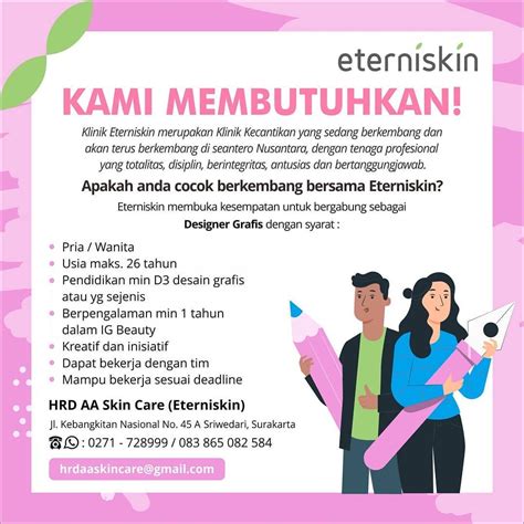 Lowongan Kerja Desain Grafis Eterniskin Di Solo Info Loker Solo