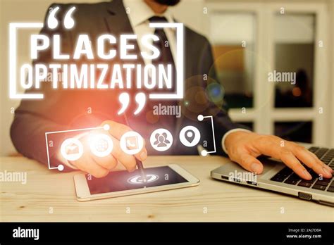Text Sign Showing Places Optimization Business Photo Showcasing Improve Searching For Something
